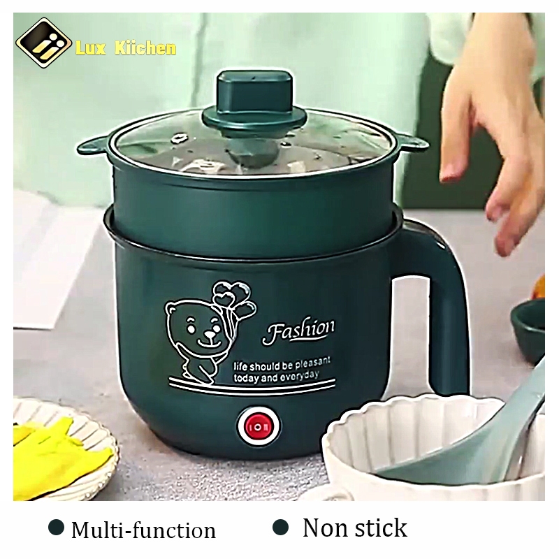 {COD} Mini Rice Cooker Multi-function electric cooker 1.8L Non stick ...