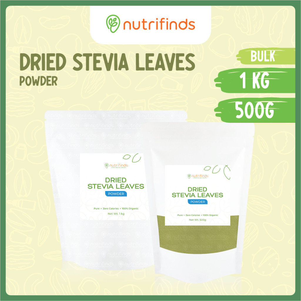 Nutrifinds® 100% Pure Organic Stevia Leaves Powder - BULK | Shopee ...