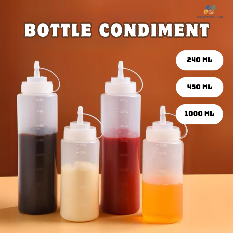 Condiment Squeeze Bottle Sauce Squeeze Squirt Bottle Syrup Salad ...
