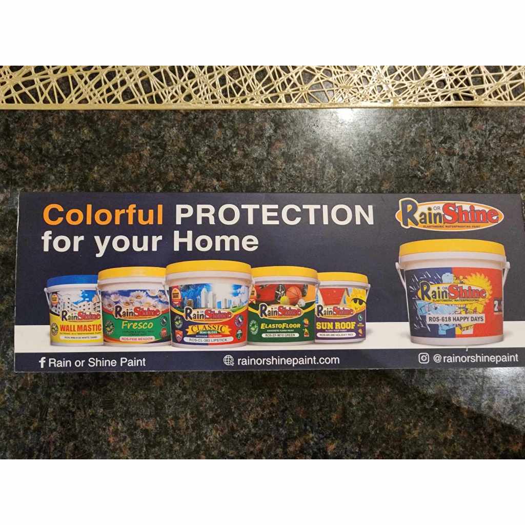 Rain or Shine Elastomeric Paint Color Chart Color Guide ( Sold per ...