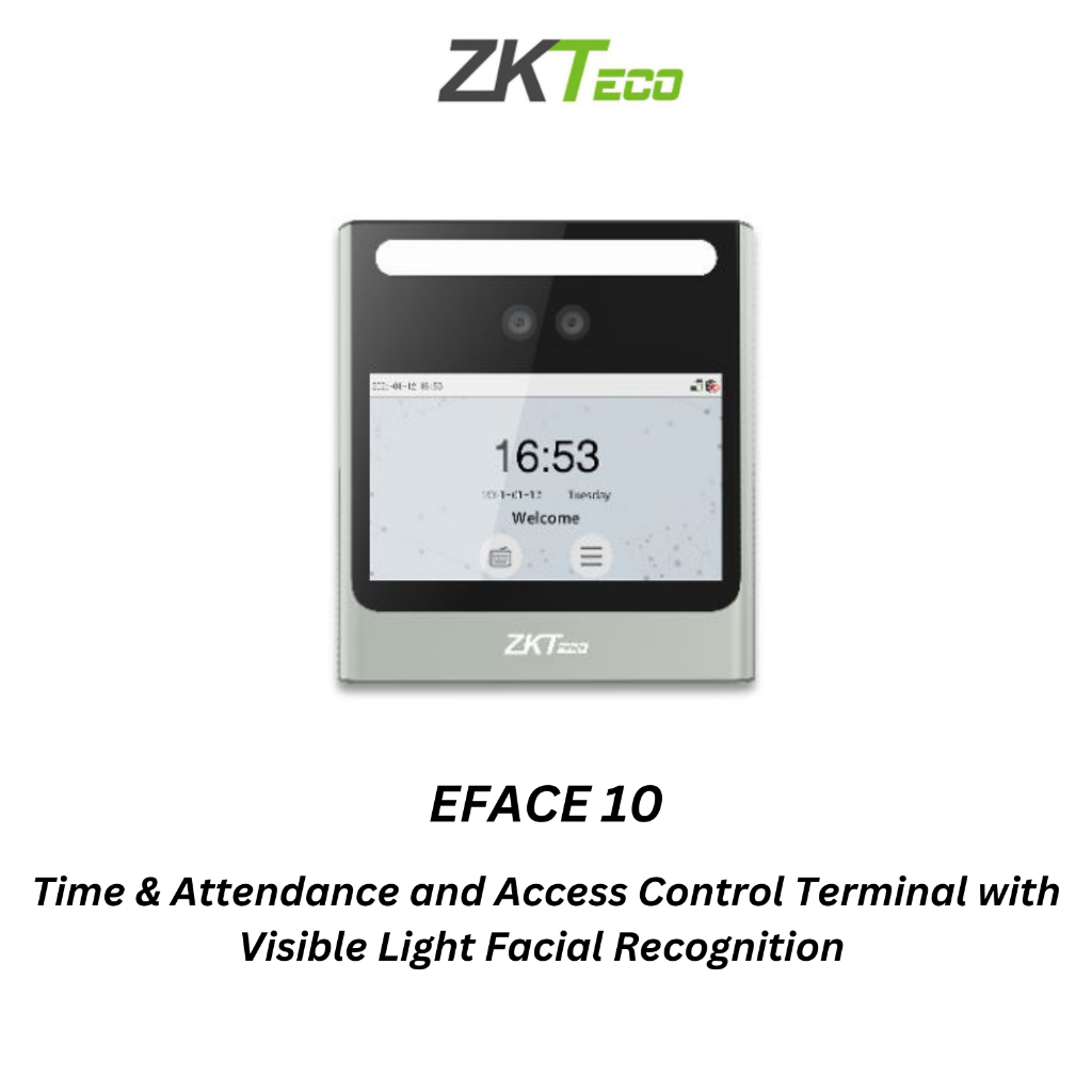 Zkteco Time & Attendance and Access Control Terminal with Visible Light ...