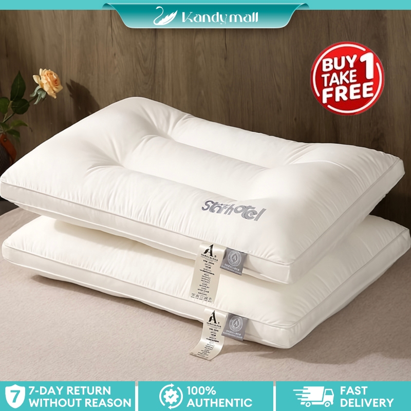 800/900/1000g Cotton antibacterial anti-mite pillow fluffy soft ...