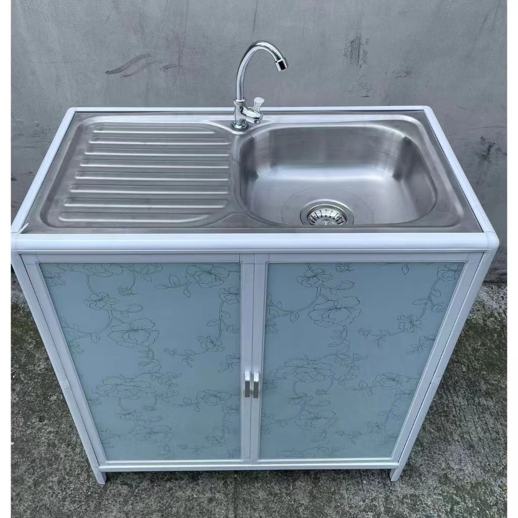 Kitchen dedicated sink cabinet kitchen storage cabinet aluminum alloy ...