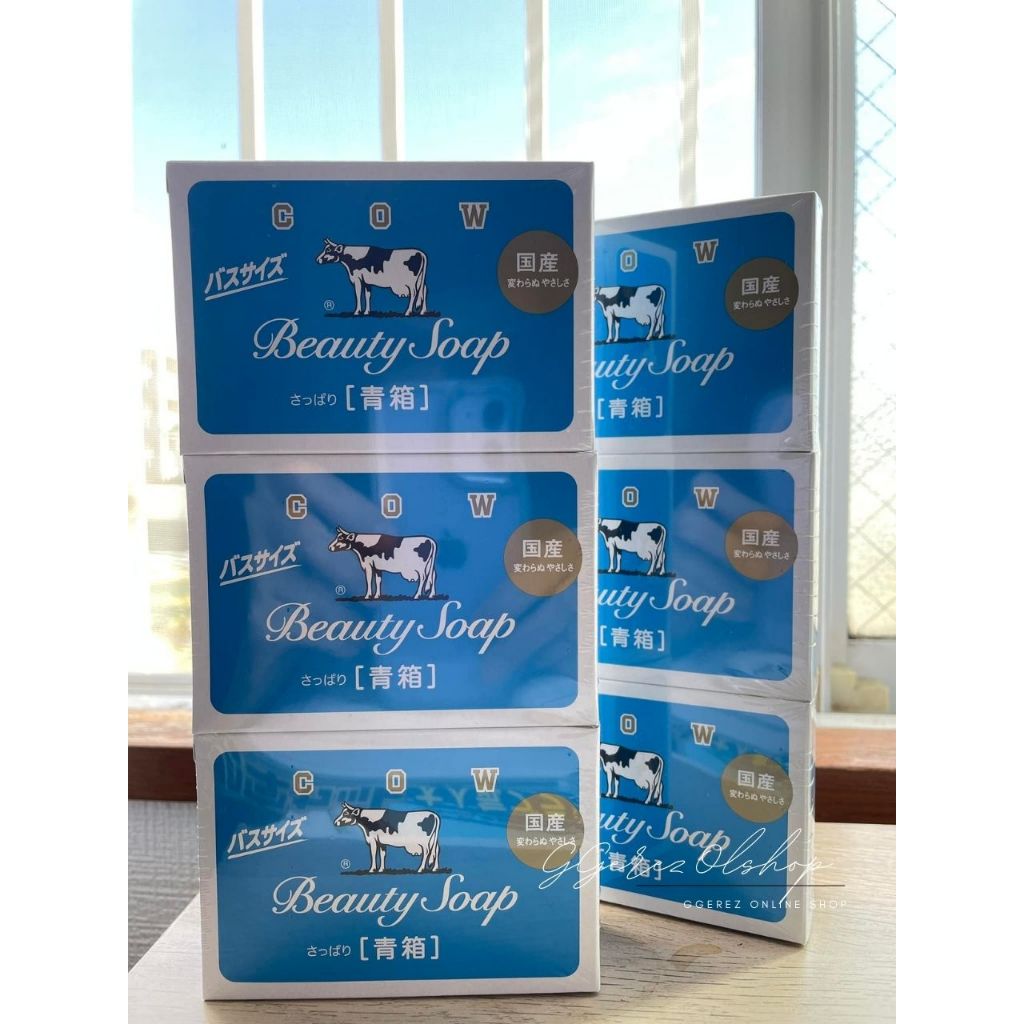 Authentic Japan Cow Soap Blue 130 g x 3 pcs | Red 90g x 3 pcs | Shopee Philippines