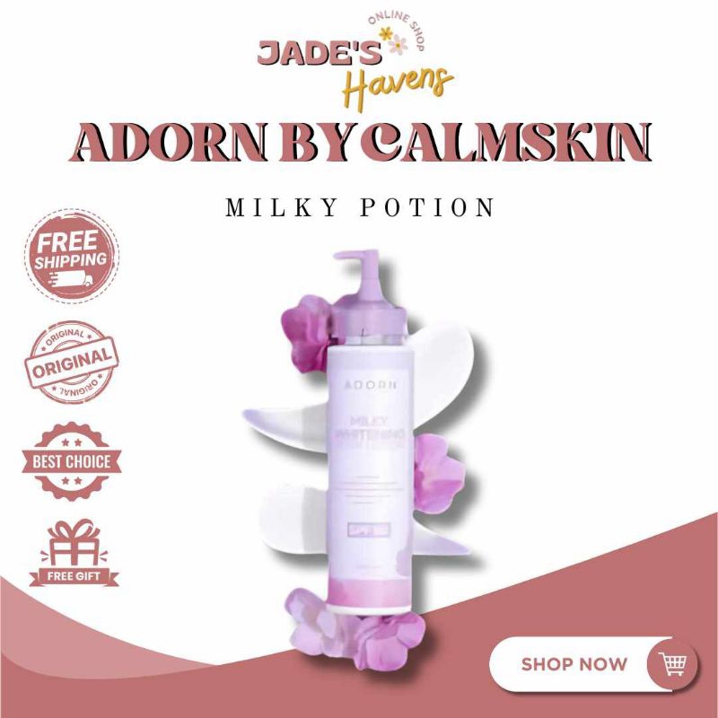 Adorn Milky Whitening Body Lotion SPF 50 by Calmskin | Shopee Philippines