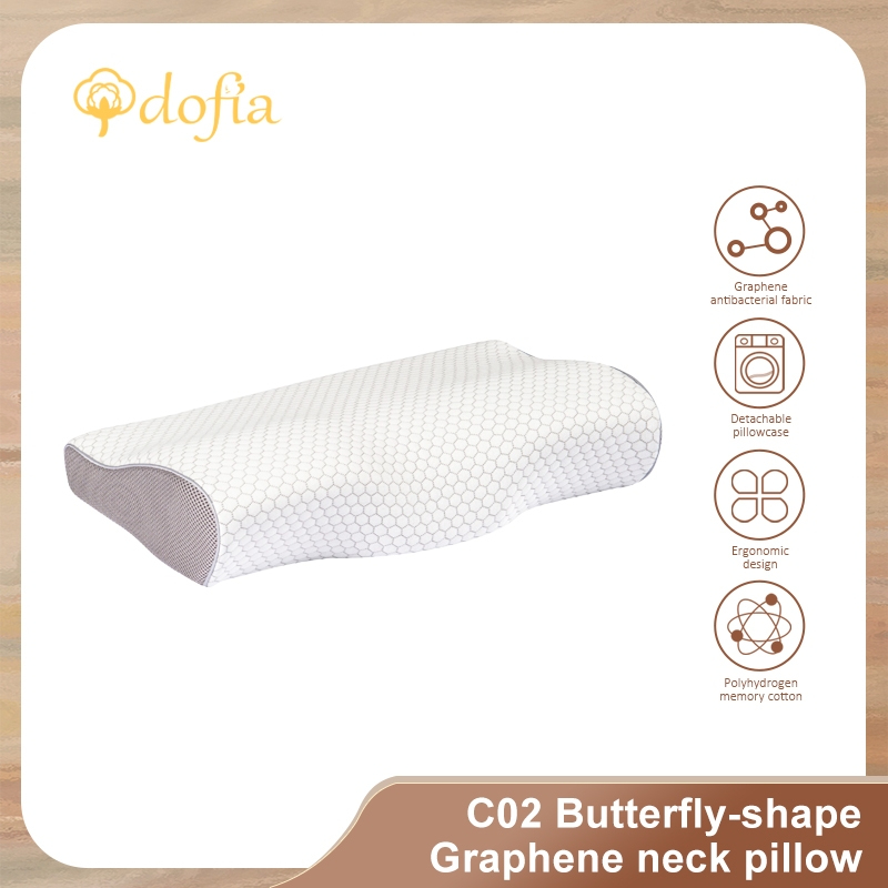 Dofia Butterfly Shape Soft Memory Foam Graphene Pillow Slow Rebound ...