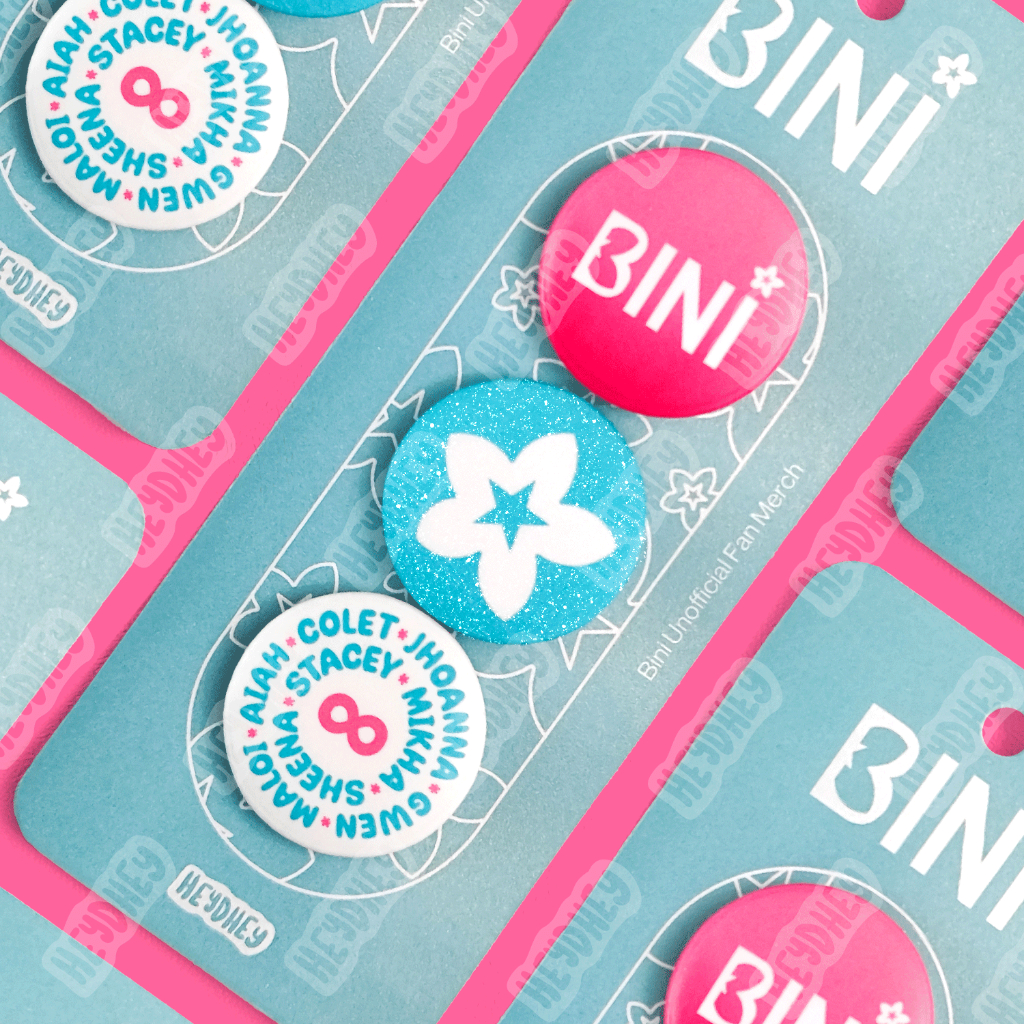 Bini Minimalist Button Pin Set | Bini Fan Merch | 1.25" Pins | Cute ...