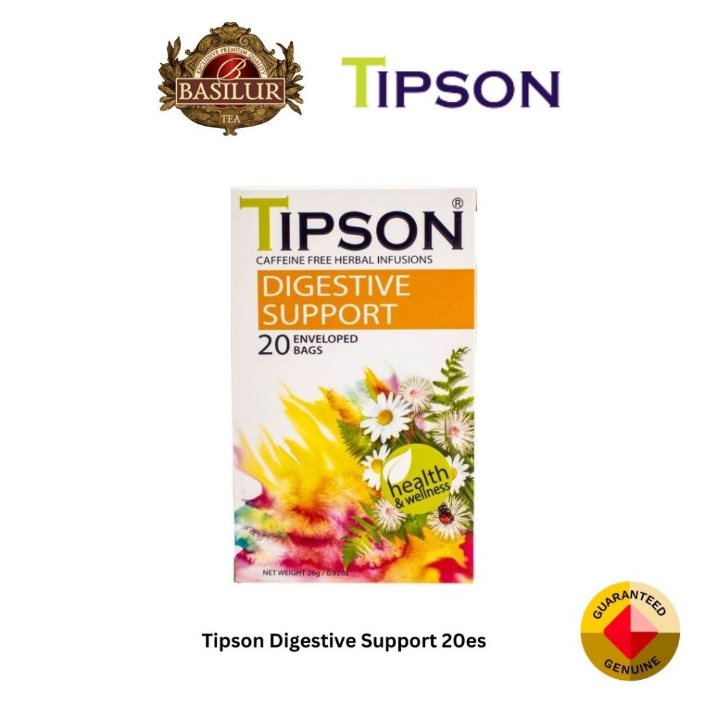 TIPSON Caffeine Free Herbal Infusions "Digestive Support" 1.3g x 20 ...