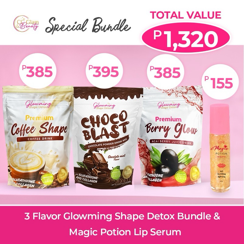GLOWMING DETOX BUNDLE WITH MAGIC POTION | Shopee Philippines