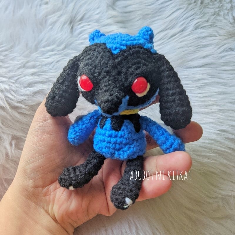 Handmade Pokemon Riolu Crochet Doll • Mini Riolu Plush | Shopee Philippines