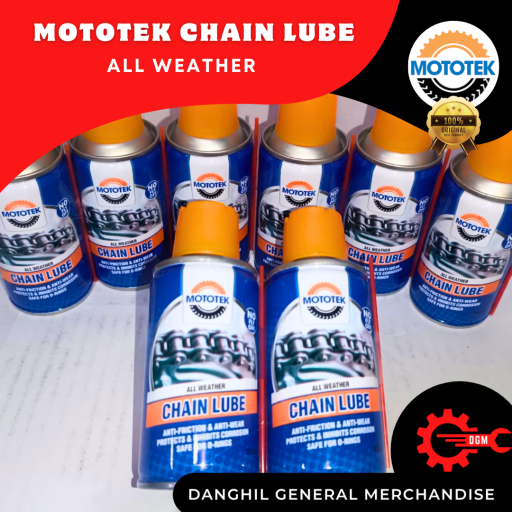 Mototek Chain Lube for All Weathers - Protects & Anti-Rust | Shopee ...