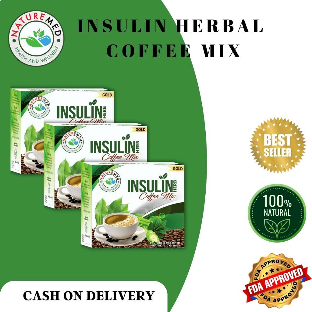3 BOXES INSULIN COFFEE MIX with Insulin Plant and Herbal Extract ...