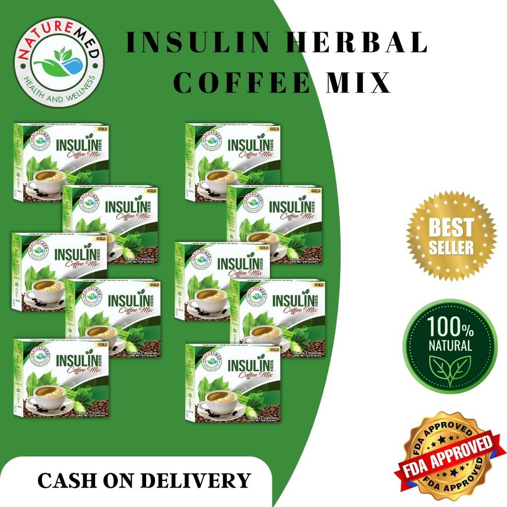 10 BOXES INSULIN COFFEE MIX with Insulin Plant and Herbal Extract ...