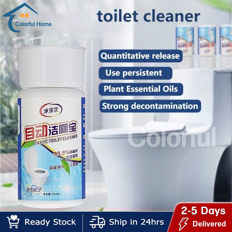 Automatic Toilet Bowl Cleaner 350ml Auto Releasing Dirt Removal 10 ...