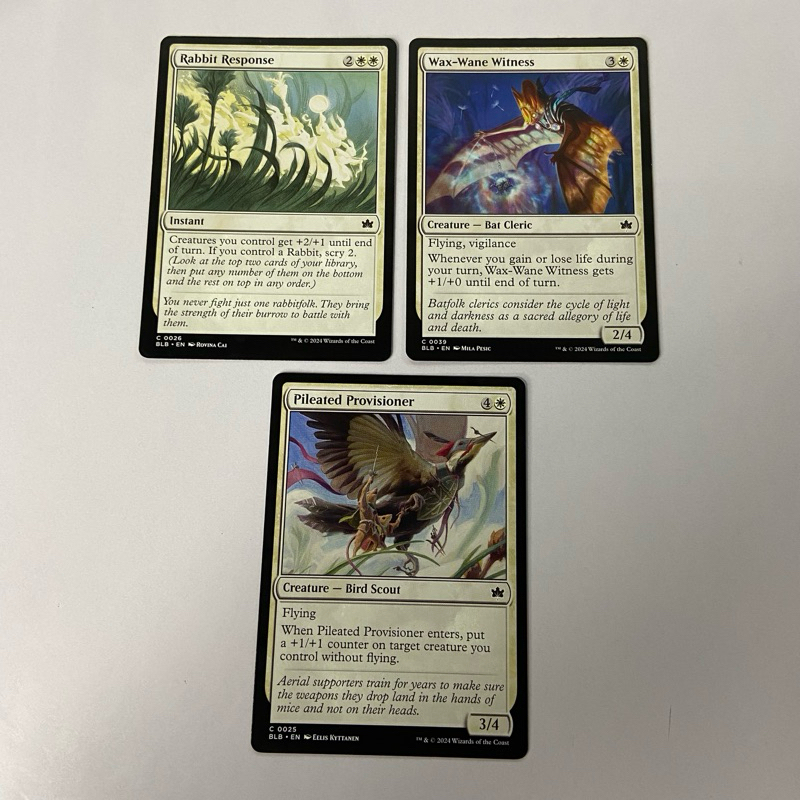 RABBIT RESPONSE WAX-WANE WITNESS PILEATED PROVISIONER | BLB BLOOMBURROW ...