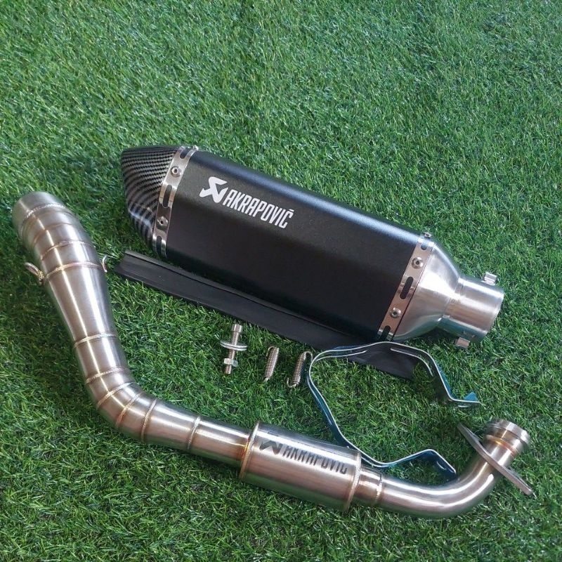 YAMAHA AEROX V1 V2 /NMAX V2 V2.1 AKRAPOVIC PIPE WITH SILENCER ( FULL ...