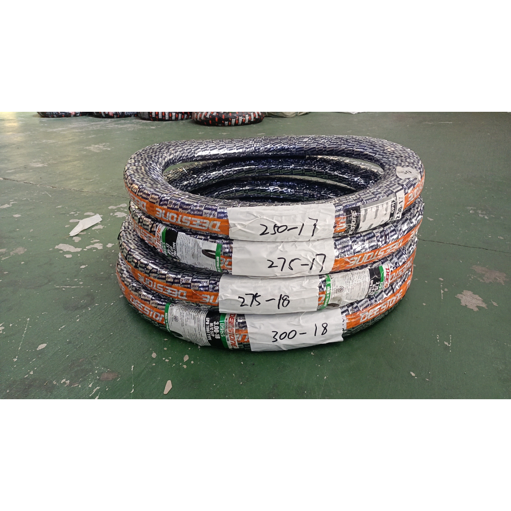 MC MOTOR TIRE DEESTONE D985 6PR BANANA TYPE TUBETIRE 2.50X17 2.75X17 3 ...