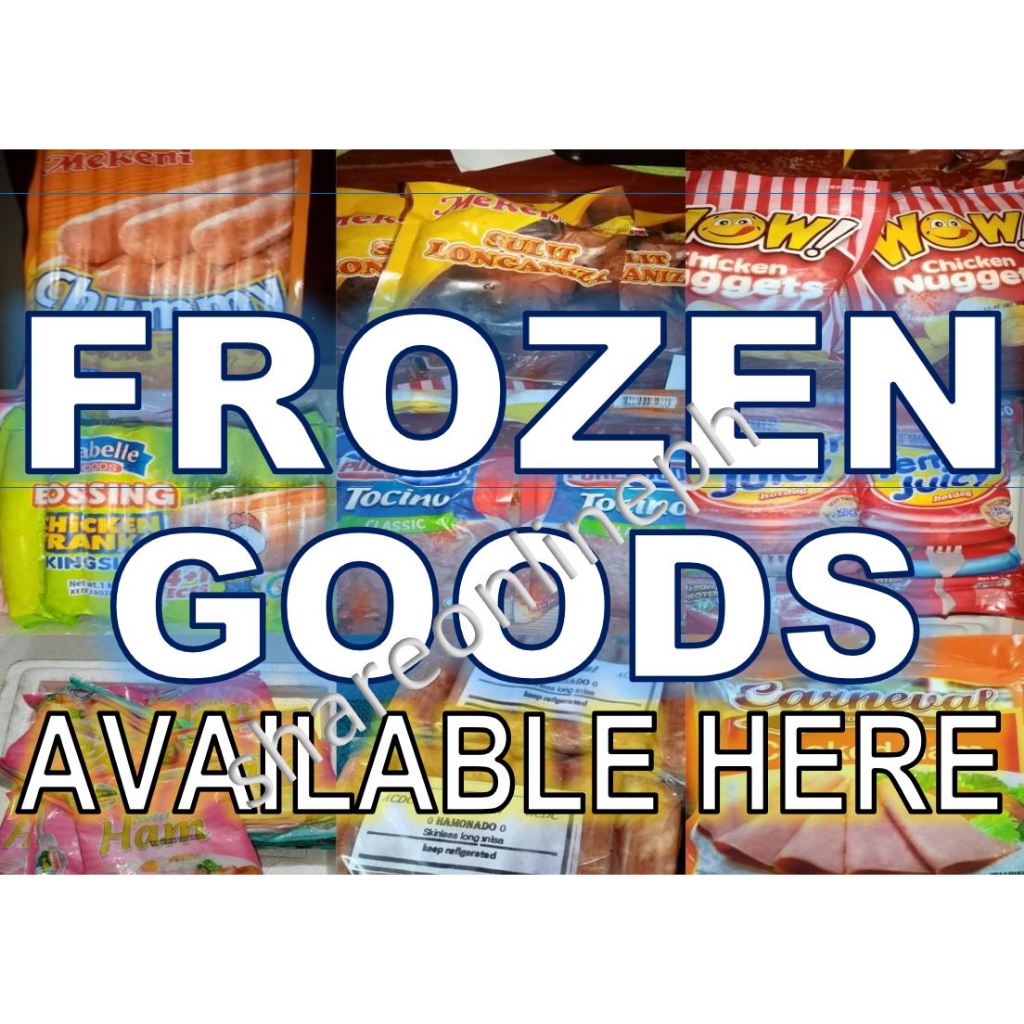 Frozen Goods Available Here Signage Store Signages Frozen Foods ...
