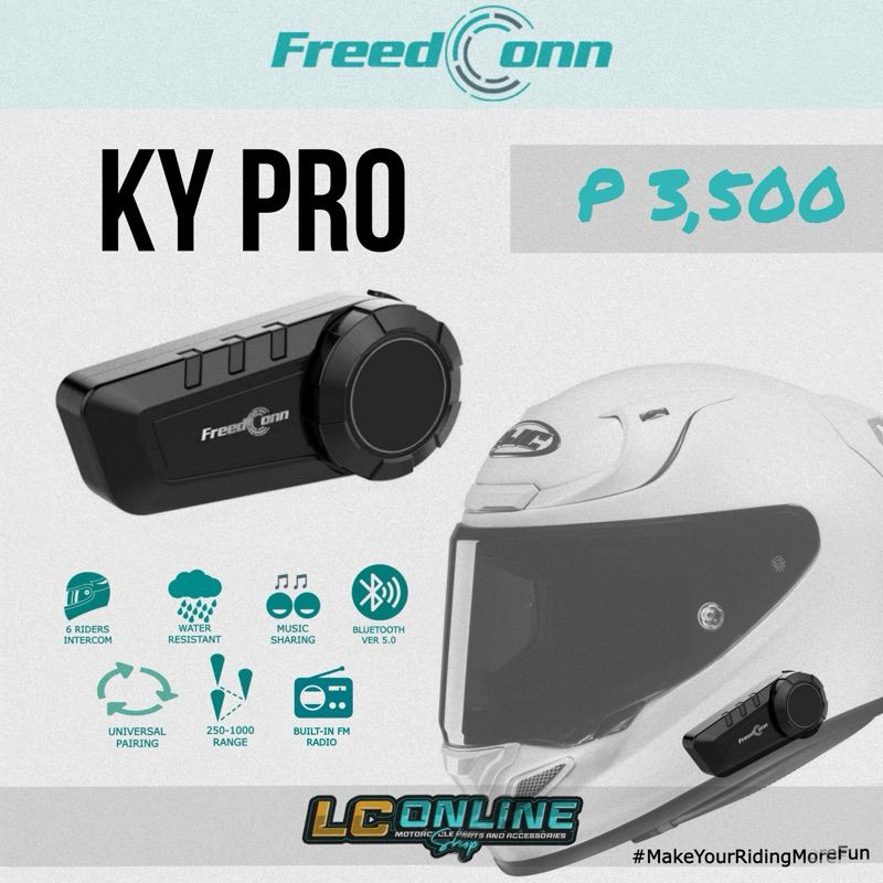 Freedconn Ky Pro Bluetooth Intercom | Shopee Philippines