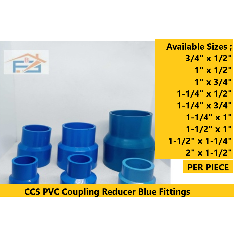 CCS/ECODEX BLUE REDUCER WATERLINE FITTINGS 3/4" x 1/2", 2" x 1-1/2 ...