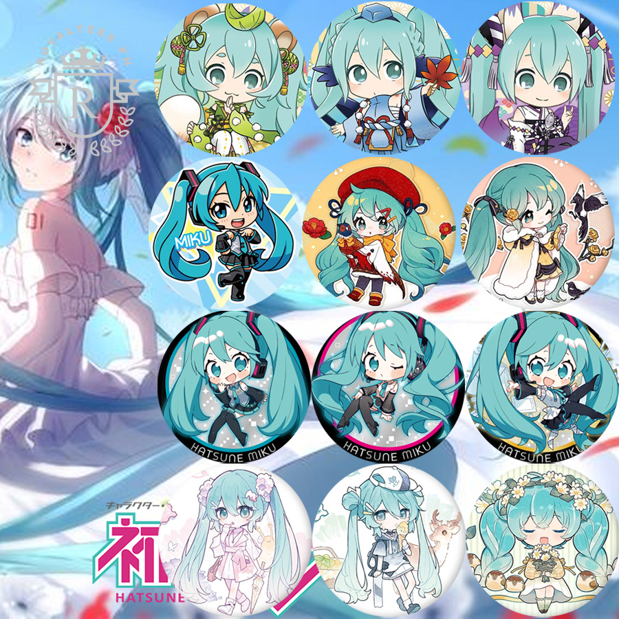 Hatsune Miku Button Pins / Badge Virtual Singer Project Sekai Pin ...