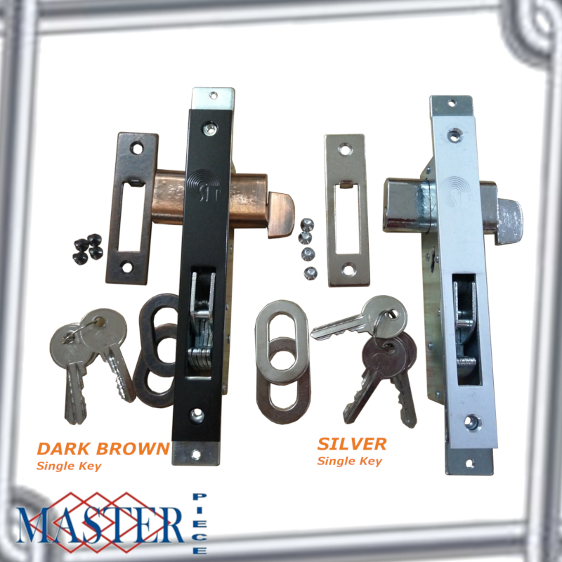 (1 SET) "SR" Screen Door Lock HOOK TYPE (SINGLE KEY with Thumbturn ...
