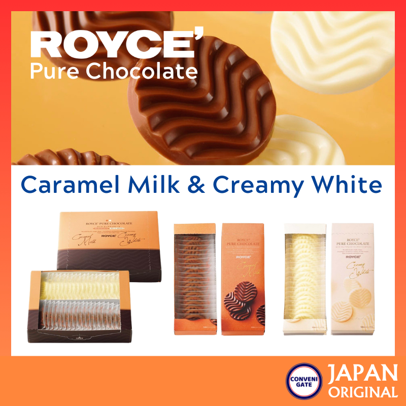 ROYCE Pure Chocolate Caramel Milk & Creamy White 40pcs / 20 pcs ...