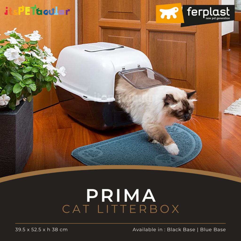 Ferplast Toilet Home Prima Cat Litter Box 15.5"x20.5"x15" | Shopee ...