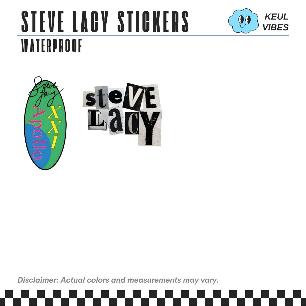 Steve Lacy sticker bad habit artist singer rapper Vinyl Stickers ...