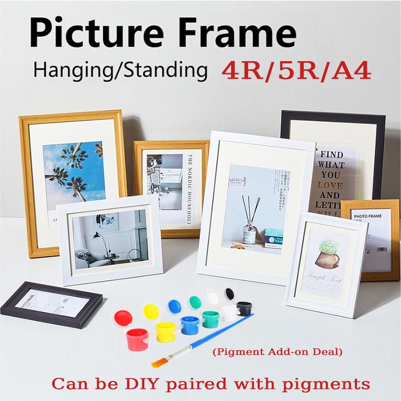 Wooden Picture Frame Wall Decor Photo Frame Home Decor Picture Holder ...