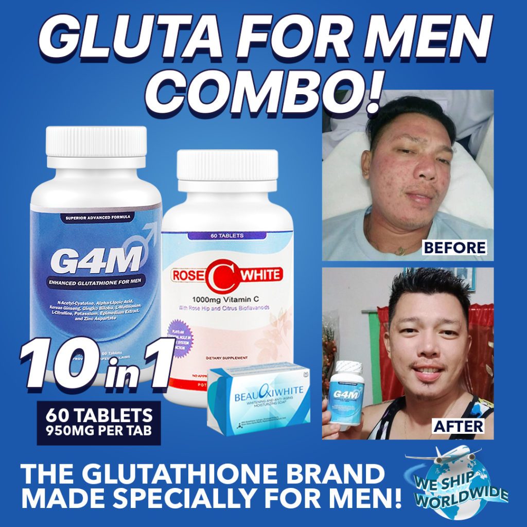 G4M Glutathione for Men and Rose-C White Vitamin C Bundle | Shopee ...
