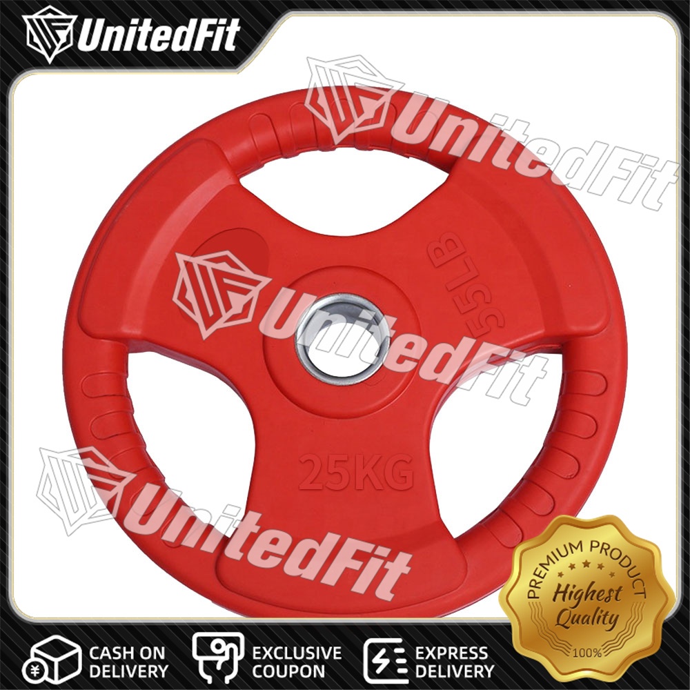 Olympic Plates 1PCS Multicoloured Rubberized Colored Barbell Olympic ...