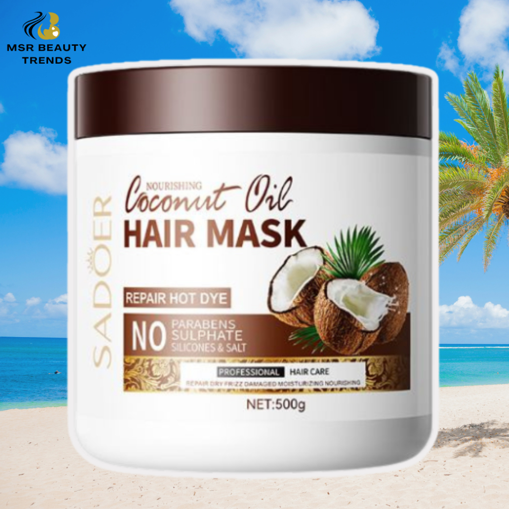 SADOER COCONUT HAIR MASK- Nourishing Creamsilk Conditioner and Treatment for Rebonded Hair ...