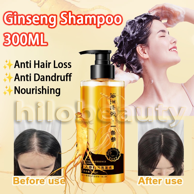 Natural Ginseng Shampoo Anti-Hair Loss Anti-Dandruff Fast Regrowth Hair Thick Smoothing Hair ...