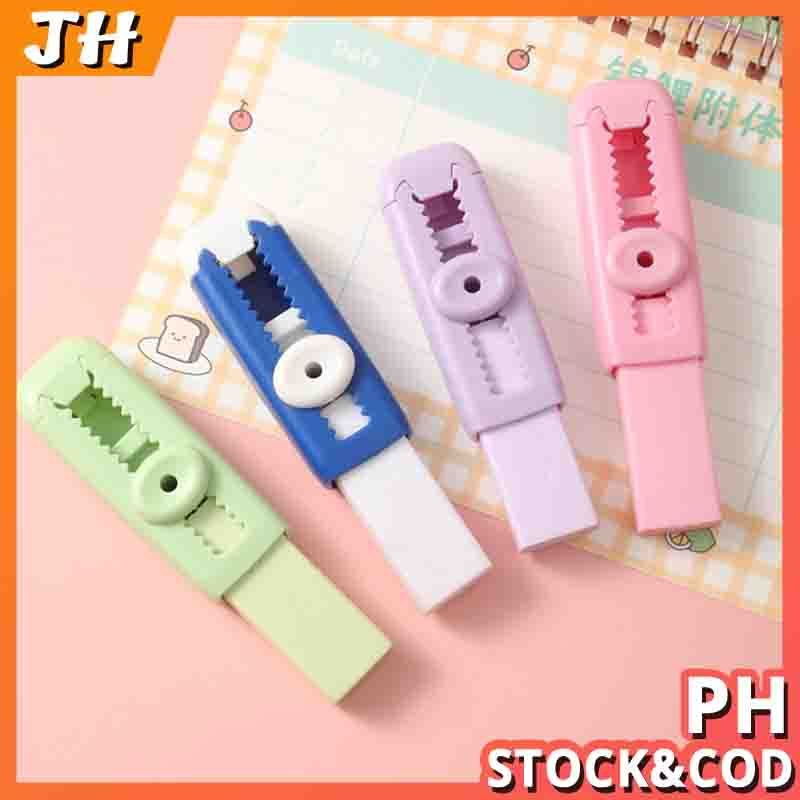 Mini Creative Retractable Push-Pull EraserWipe No Marks Eraser Simple ...