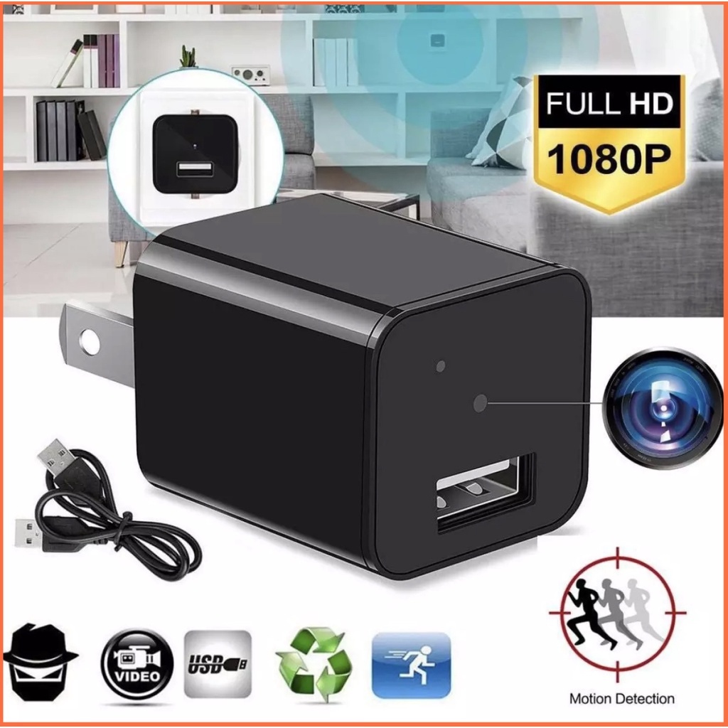 UX8 Charger Full HD 1080P Wireless Hidden Cameras-Video Recording -Mini ...