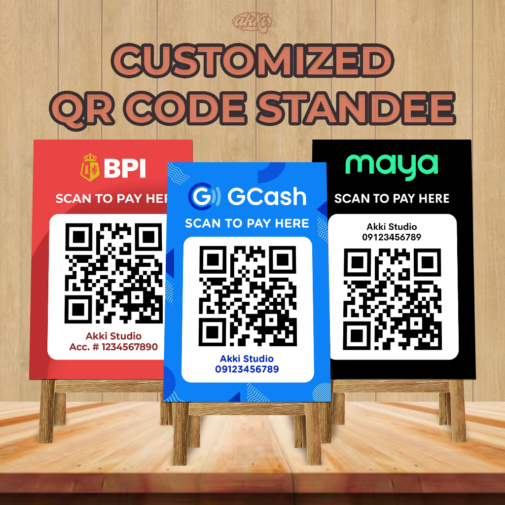 Customized QR Code w/ Standee | Shopee Philippines
