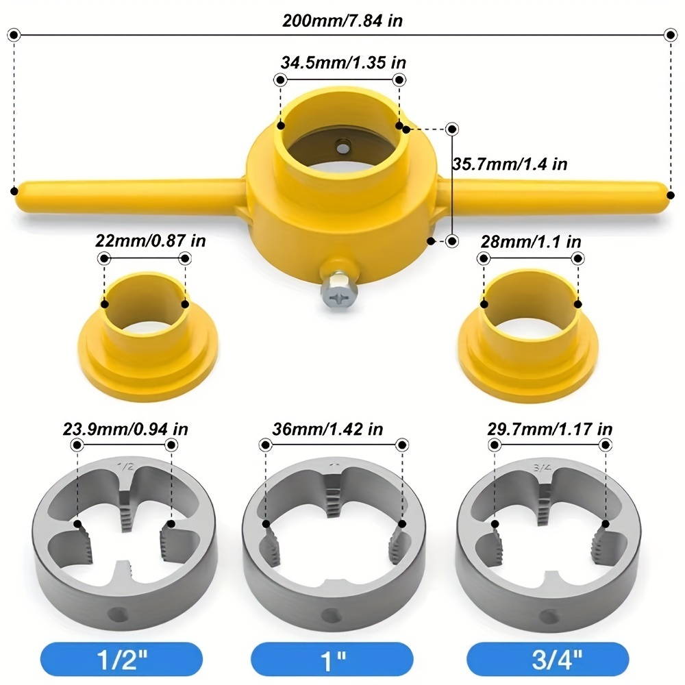 Water pipe plastic pipe sleeve wire PVC/NPT tap wrench thread 4 min 6 ...