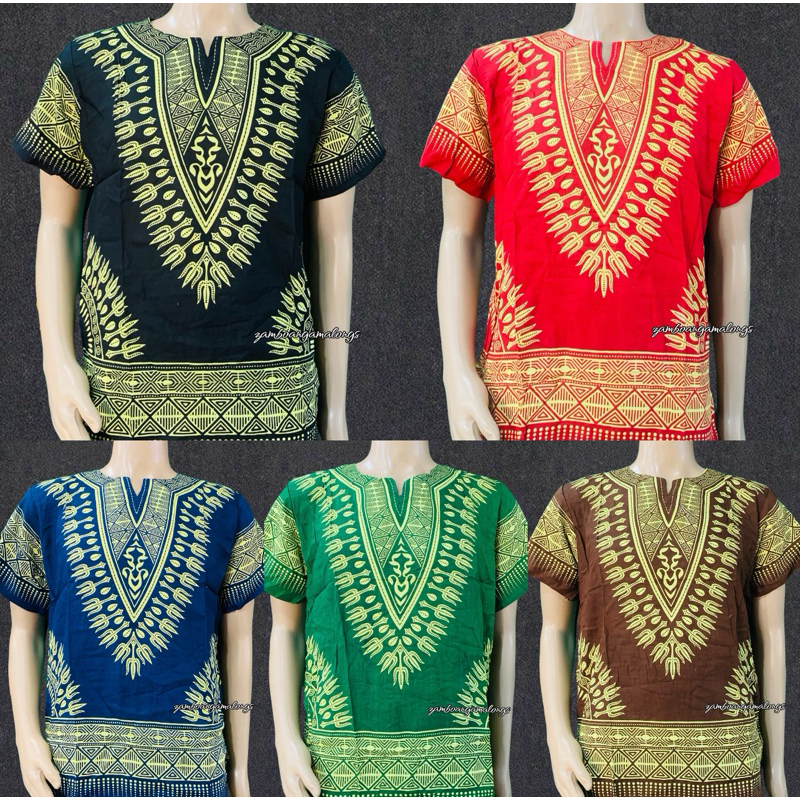 Dashiki African Batik Boho Tribal Shirt Halumna Kukuh Maleo Brand Free ...