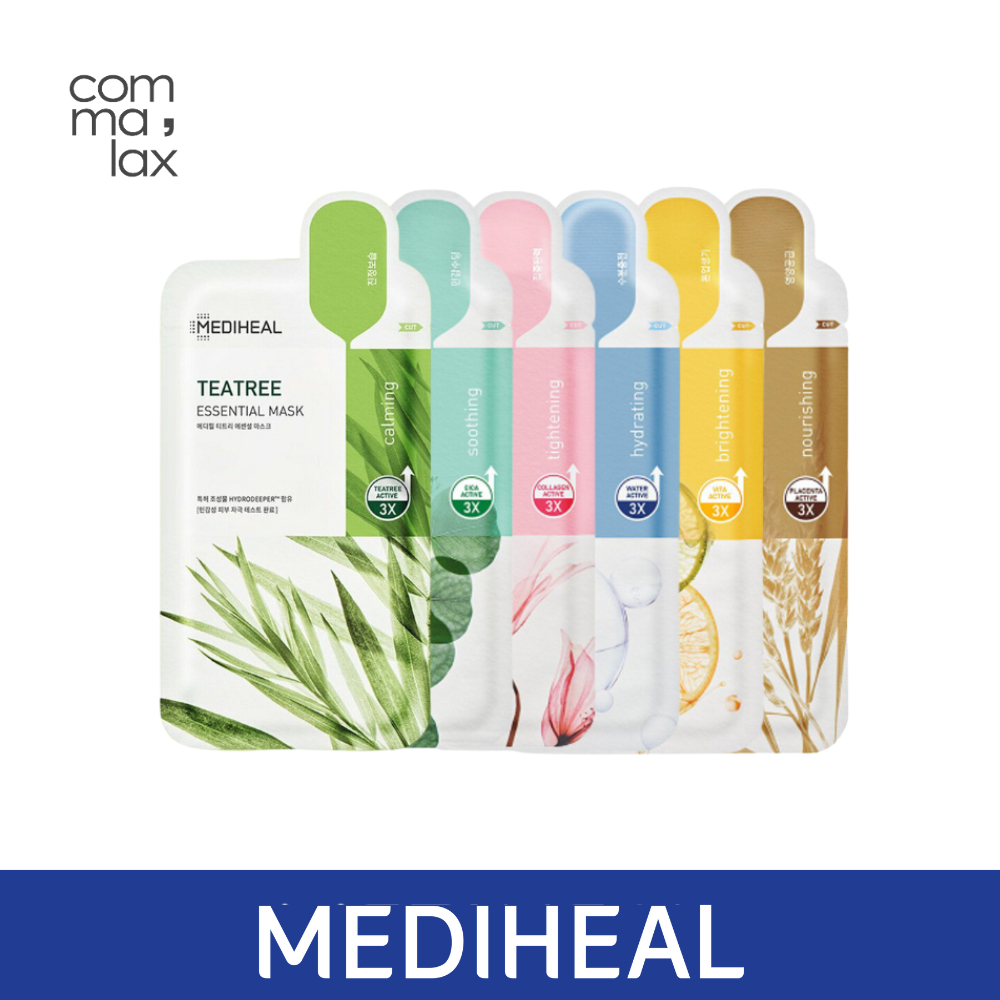 MEDIHEAL Daily Sheet Mask Healing Essential Mask 1ea/24ml | Shopee ...