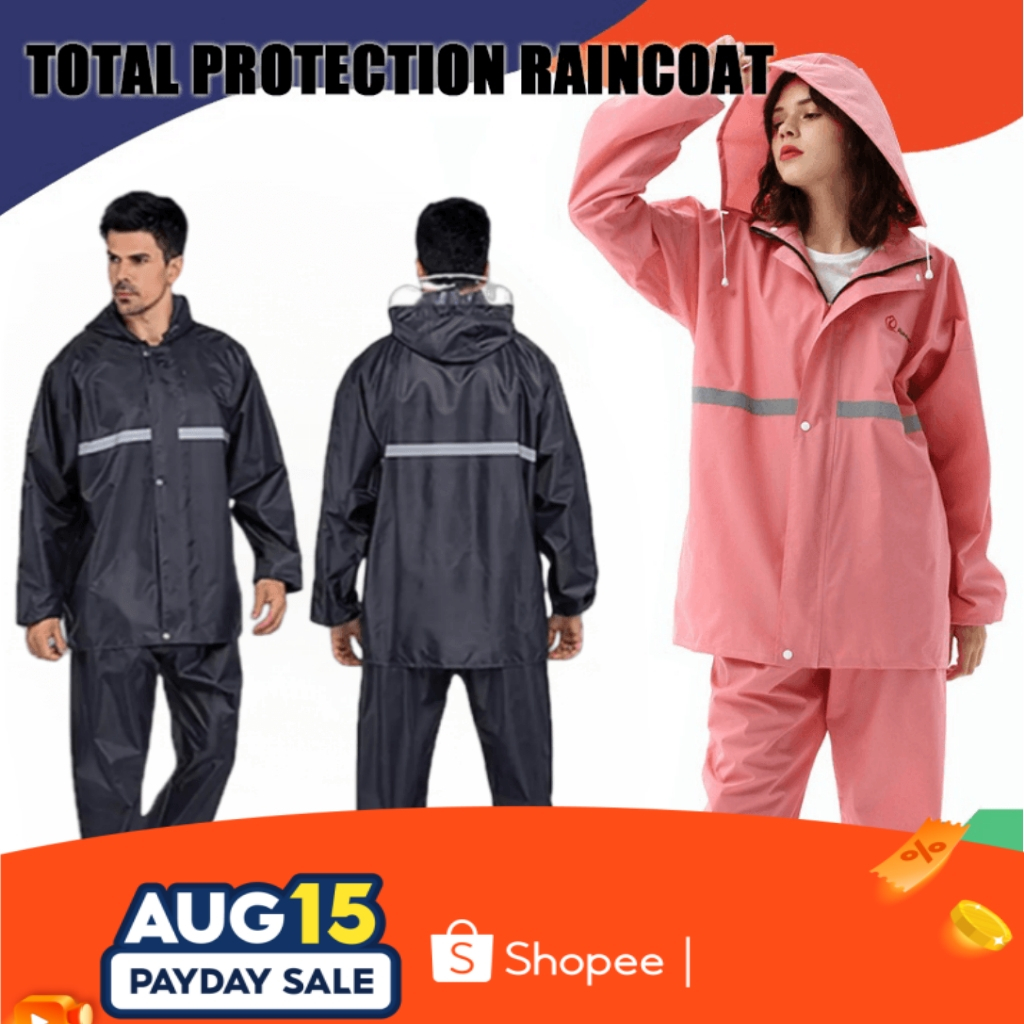 RainCoat kapote For Motorcycle Waterproof Outdoor Rainwear Jacket Pants ...