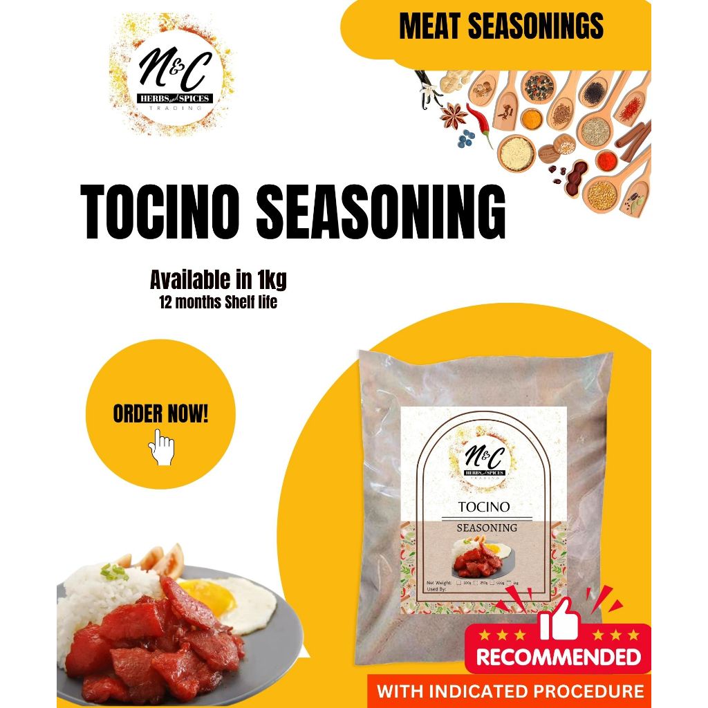 Tocino Powder Mix 100grams, 250grams, 500grams, 1kilogram Herbs ...