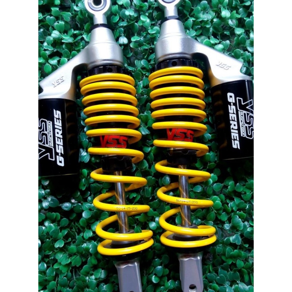YSS DUAL SHOCK 335 MM G-PLUS FOR YAMAHA NMAX 125/NMAX 155 BLACK /YELLOW ...