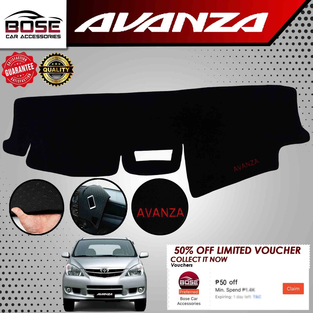 Dashboard Cover for Toyota Avanza J G E 2012 - Onwards Non Slip Anti UV ...