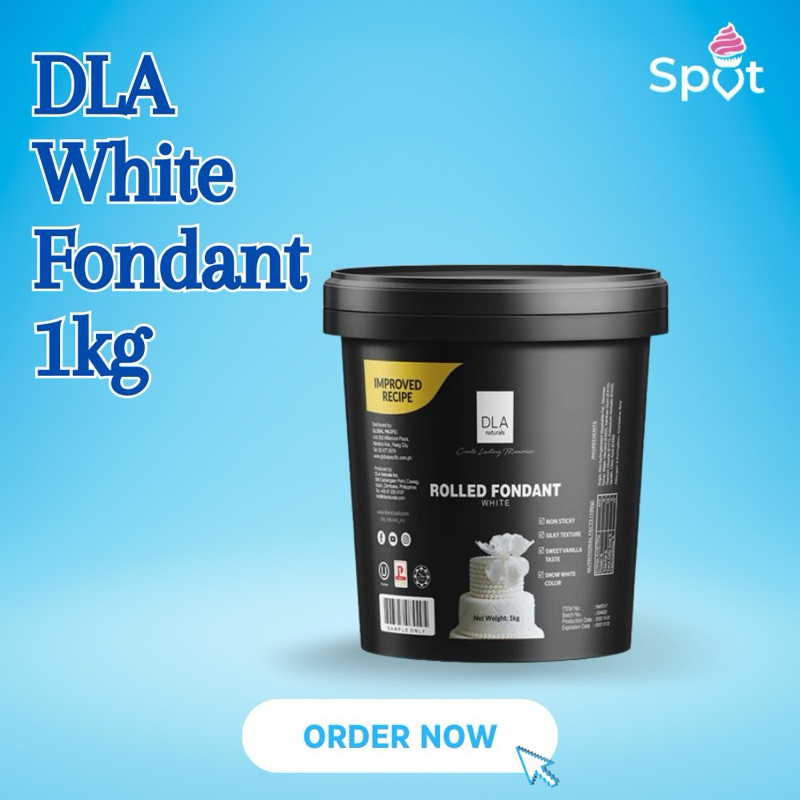 WHITE DLA ROLLED FONDANT 1KG I MARCH 2025 EXPIRY | Shopee Philippines