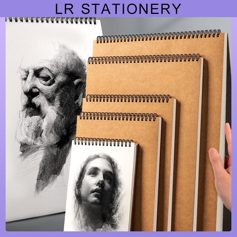 8K/A4/16K/A5 Drawing Sketchbook Painting Thick paper Spiral notebook ...