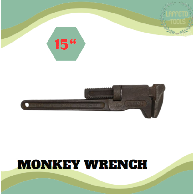 Japan Surplus Branded Adjustable Monkey Wrench 12" 15" Heavy Duty ...