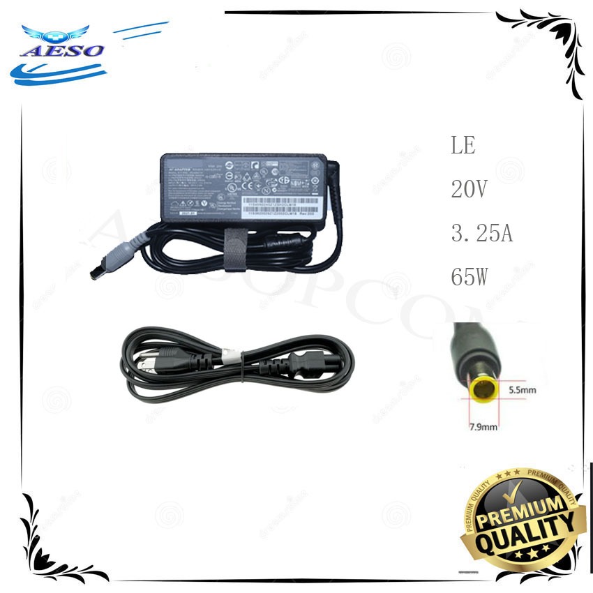 Ac laptop charger for 20v 3.25a circle with pin | Shopee Philippines