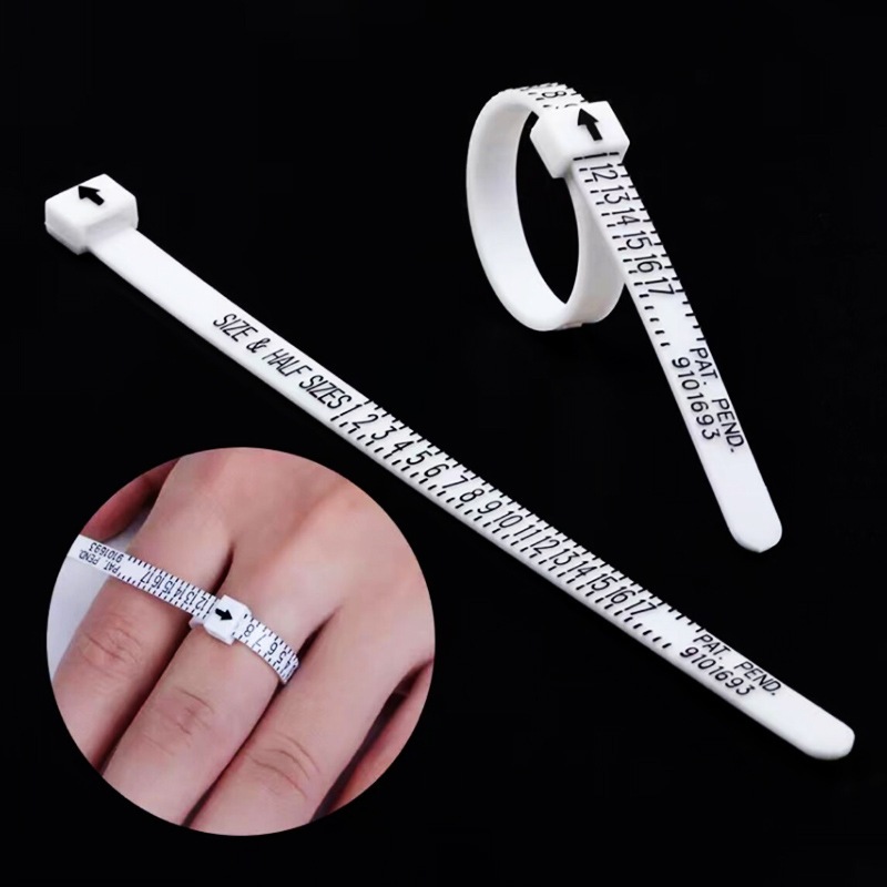 【⚡MT】Ring Ruler Measurer/ Delicate Buckle Design Arrow Pointing ...