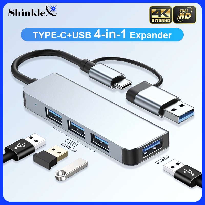 Shinkle 4 in 1 USB C HUB Mobile Phone Tablet Multiport Dock Station ...